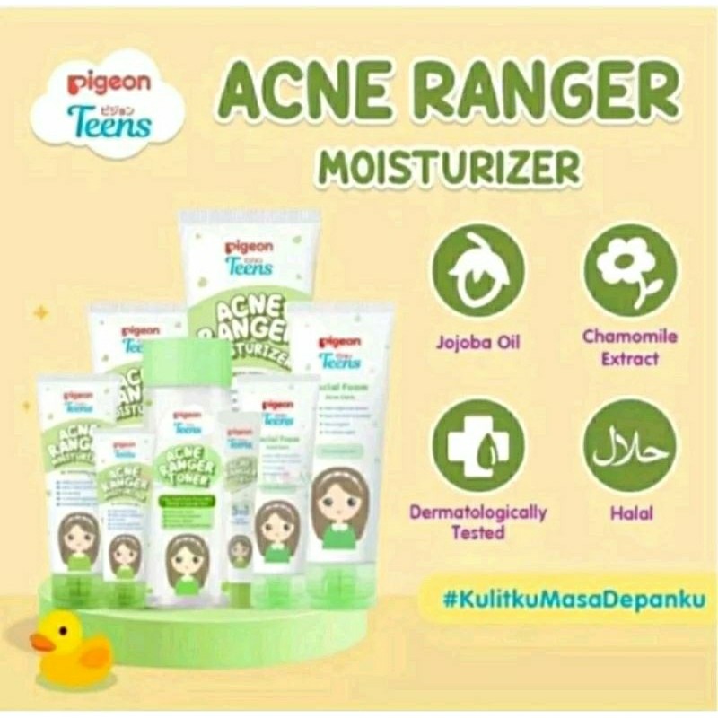 Pigeon Teens Acne Ranger Facial Foam l Moisturizer | Toner | Acne Gel ...