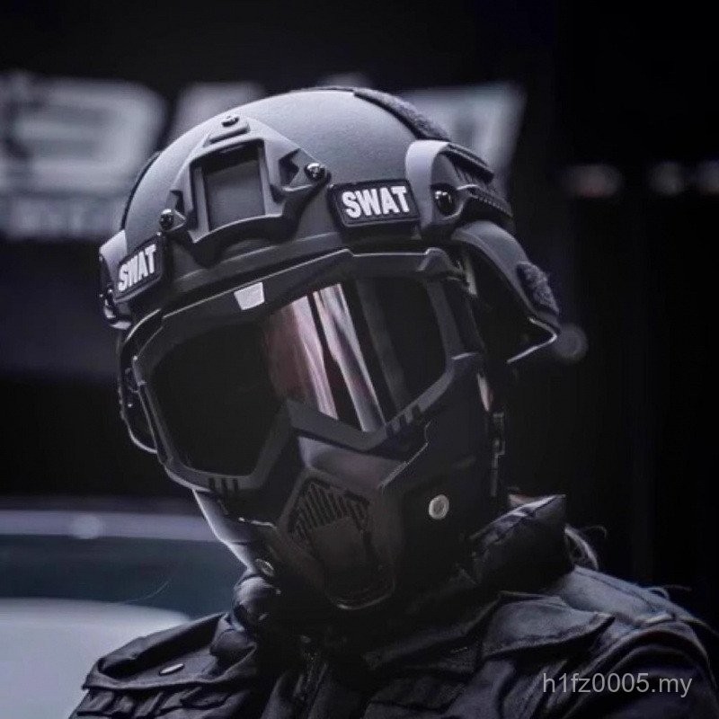 Military Fan Helmet Combat Mask Helmet Tactical cs Training Special ...