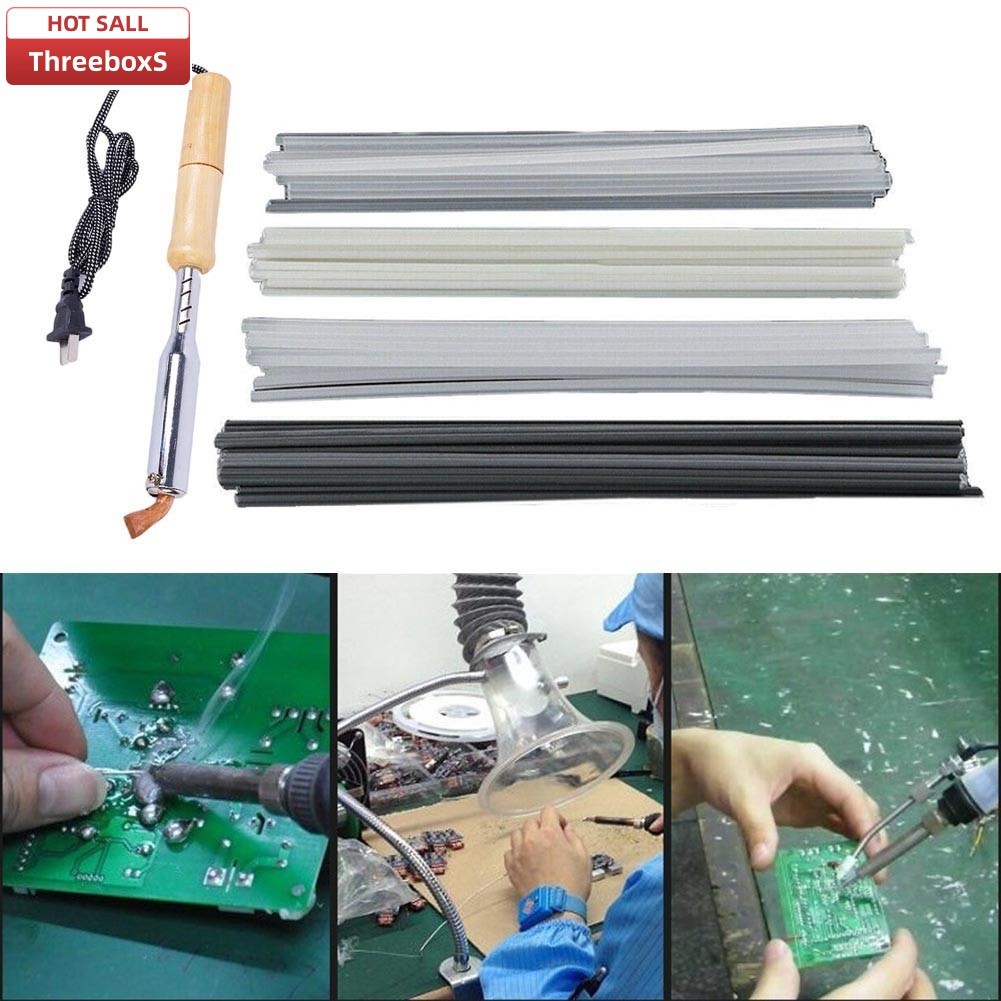 75 Watt Iron PLASTIC WELDING KIT TPO TEO PP Rod Mesh Auto Welder Repair ...