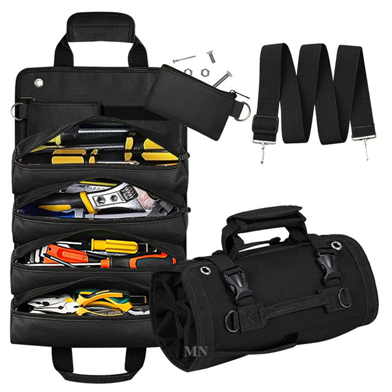 MN Tool Bag Roll Up, Heavy Duty Tool Organizer for Men Women, Portable ...