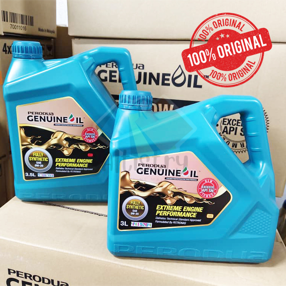 ORIGINAL PERODUA GENUINE OIL FULLY SYNTHETIC ENGINE OIL/ MINYAK HITAM ...