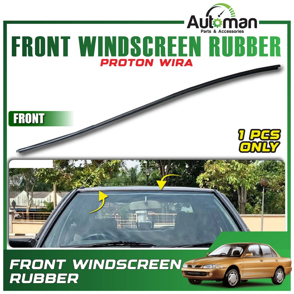 Proton Wira Satria Front Windscreen Top Moulding Rubber Replacement ...