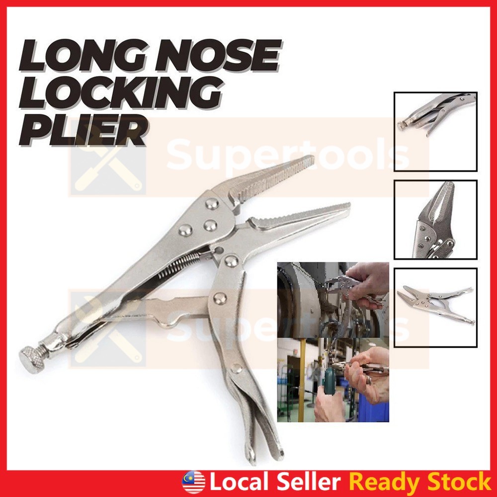 Playar Grip 6" 9" Long Nose Locking Plier Grip Pliers Jaw Plier Heavy ...