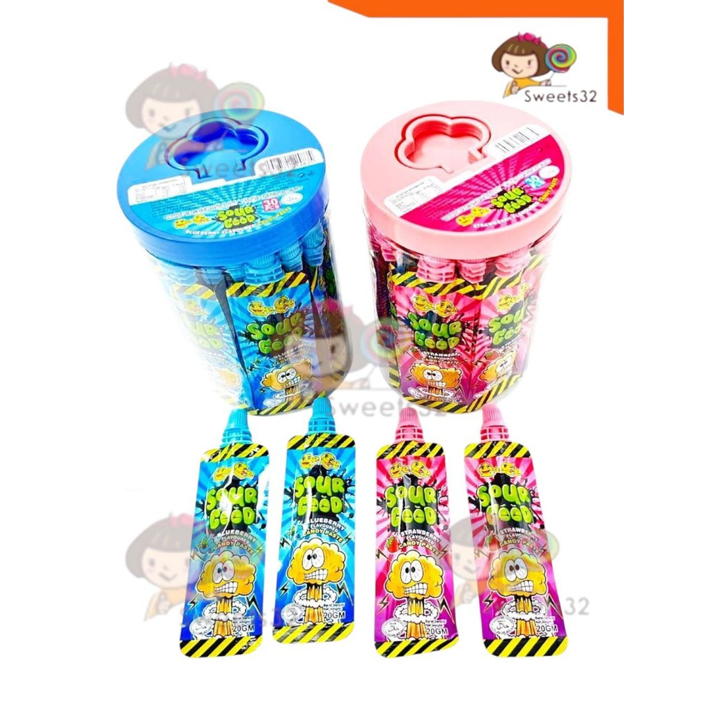 30pcs QeQe SOUR GOOD Candy Paste Flavour HALAL | Shopee Malaysia