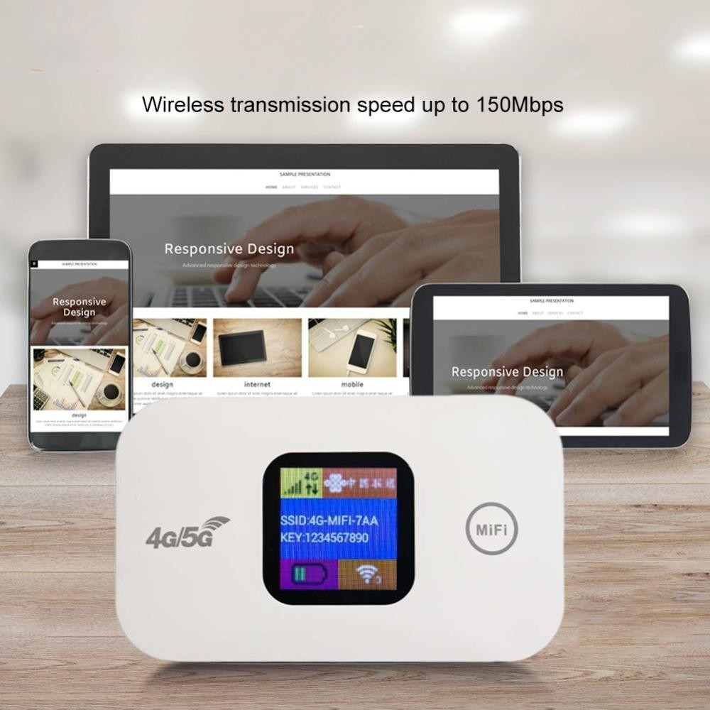 2025 4G Pocket WiFi Router with SIM Card 150Mbps 4G Wireless Router ...