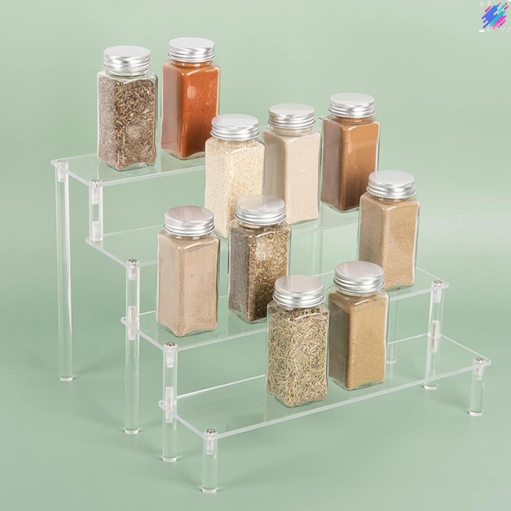 Clear 4 Tier Cupcake Stand Showcase Toys Retail Small Display Rack ...