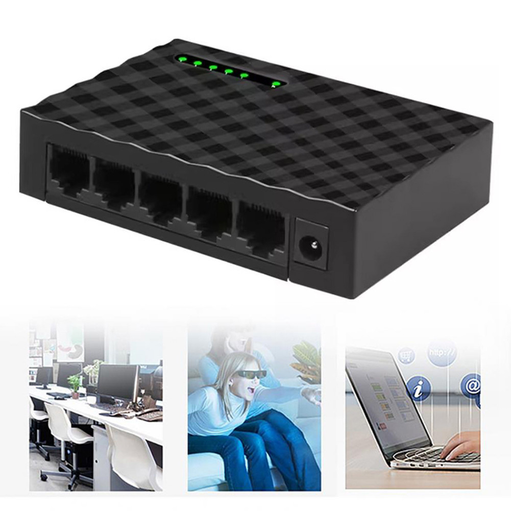 keepdreaming 5 Port 1000Mbps Desktop Switcher Fast RJ45 Ethernet ...