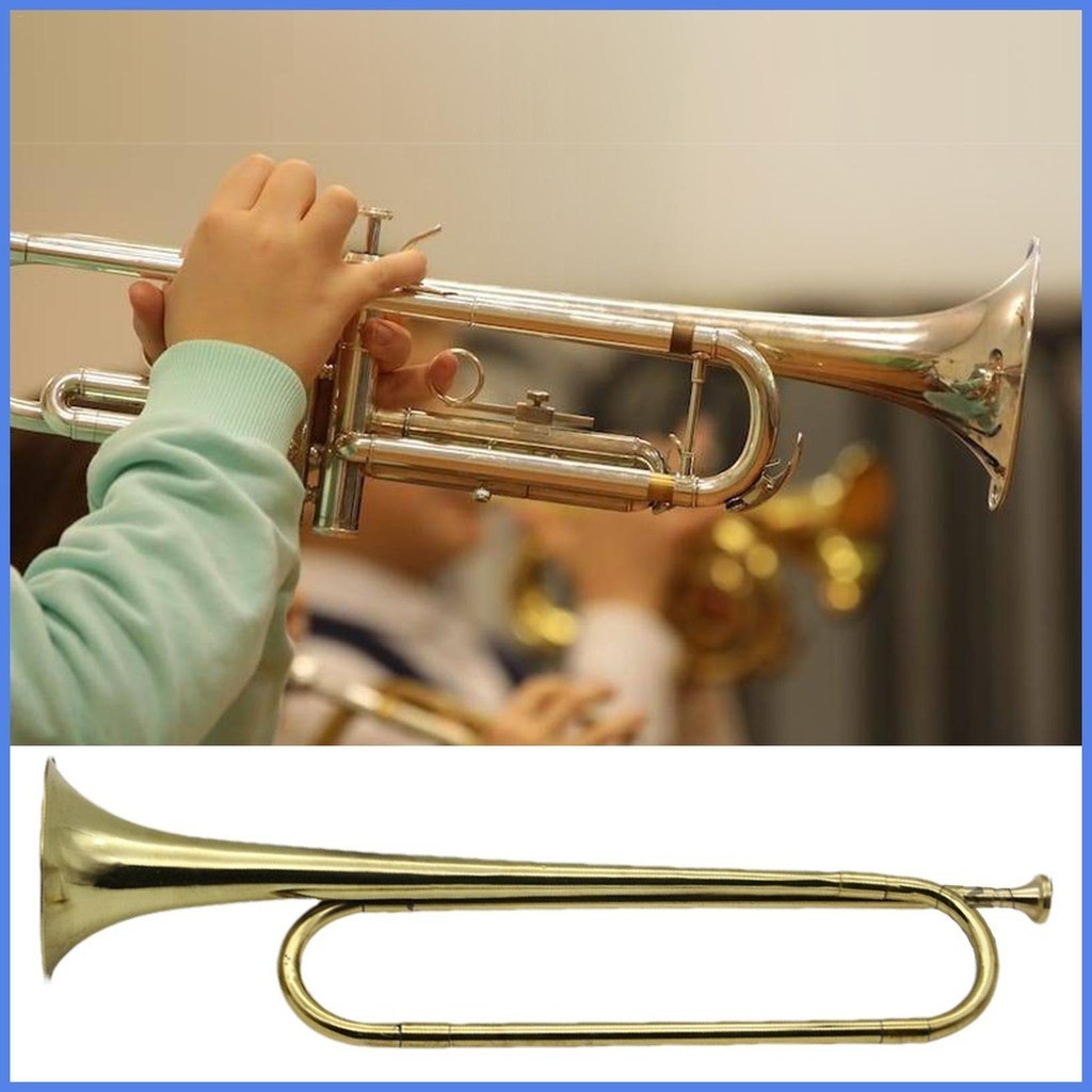 Trumpet Bugle Gold Plated Portable Trumpet Retro Standard Trumpet Brass ...