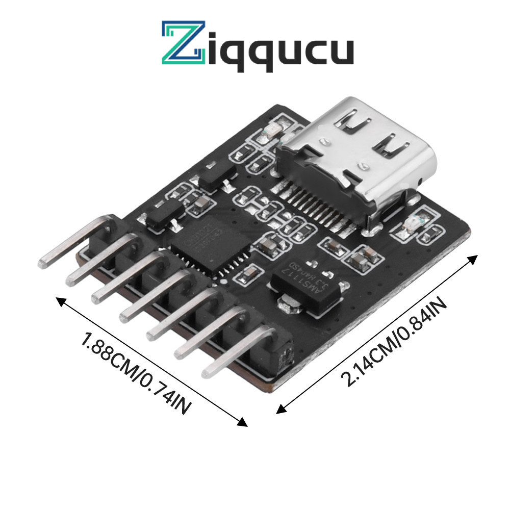 ZIQQUCU USB to UART/RS232/RS485 serial port burning downloader module CH910F driver-free for ...