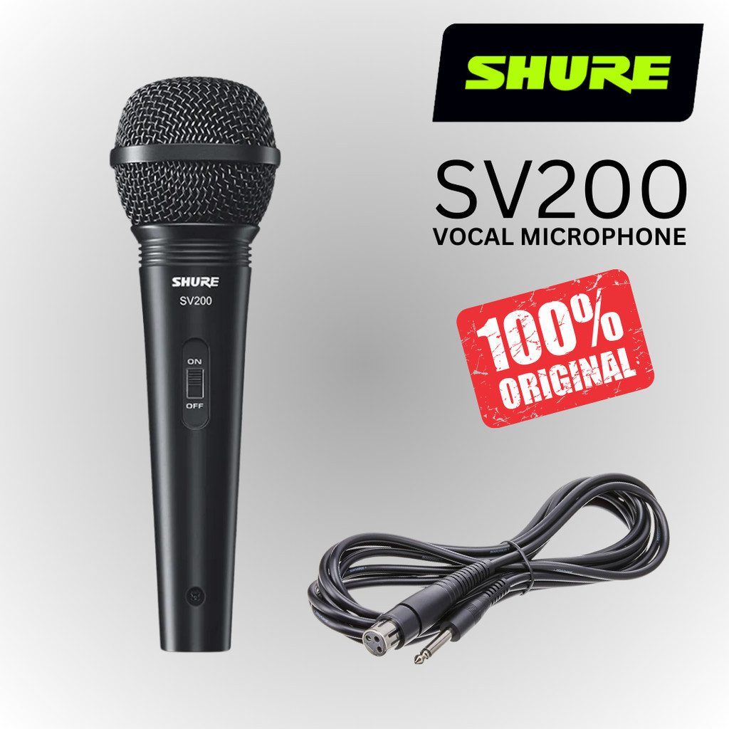 Original Shure SV200 SV Series Unidirectional Dynamic Vocal Microphone ...
