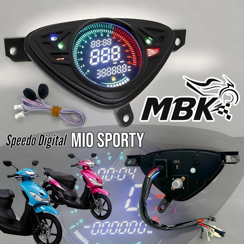 Yamaha MIO SPORTY Model 2 LED Digital Speedometer | Shopee Malaysia