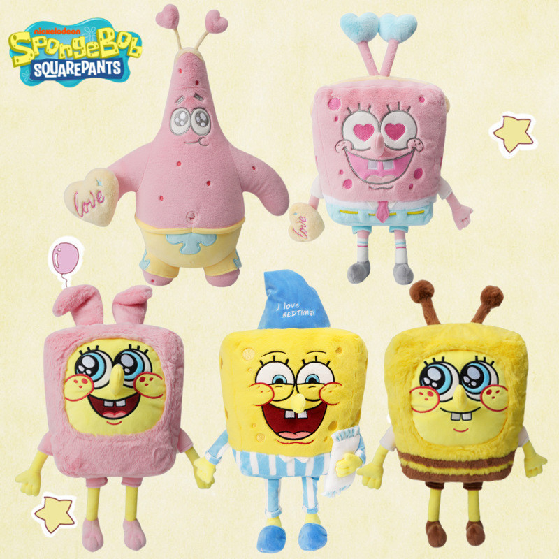 Spongebob SquarePants Doll Pie Daxing Plush Toy Cute Bunny Doll Ragdoll ...