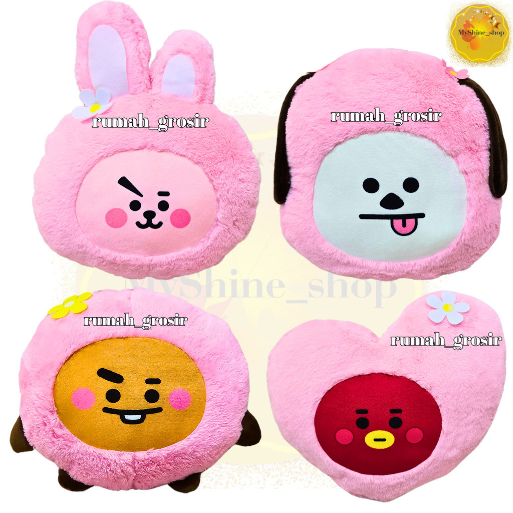 (My Shine Shop) Chimmy Cooky Doll Pillow Tata BT21 BTS Sakura Cherry ...