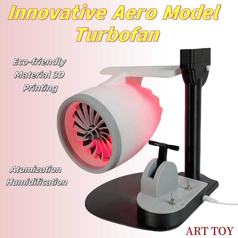 Innovative Aero Model - Ultrasonic Humidifier Desk Fan with Tail Light ...