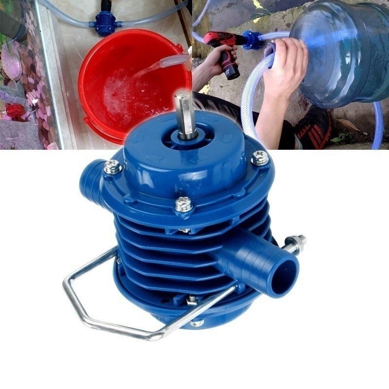 Water Pump Heavy Duty Self-Priming Hand Electric Drill Pump Home Garden ...