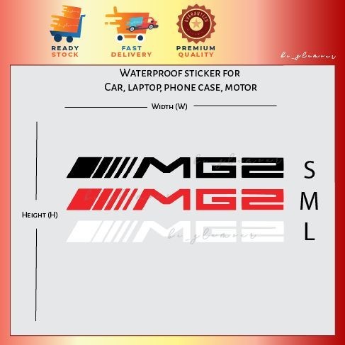 MG2 car reflective sticker perodua myvi gen2 stiker pantulan cahaya ...