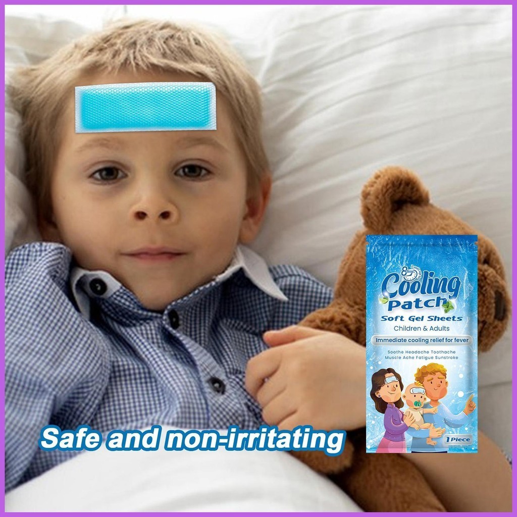 Cooling Patch Instant Relief 5 Sheets Fever Cooling Patch Forehead ...
