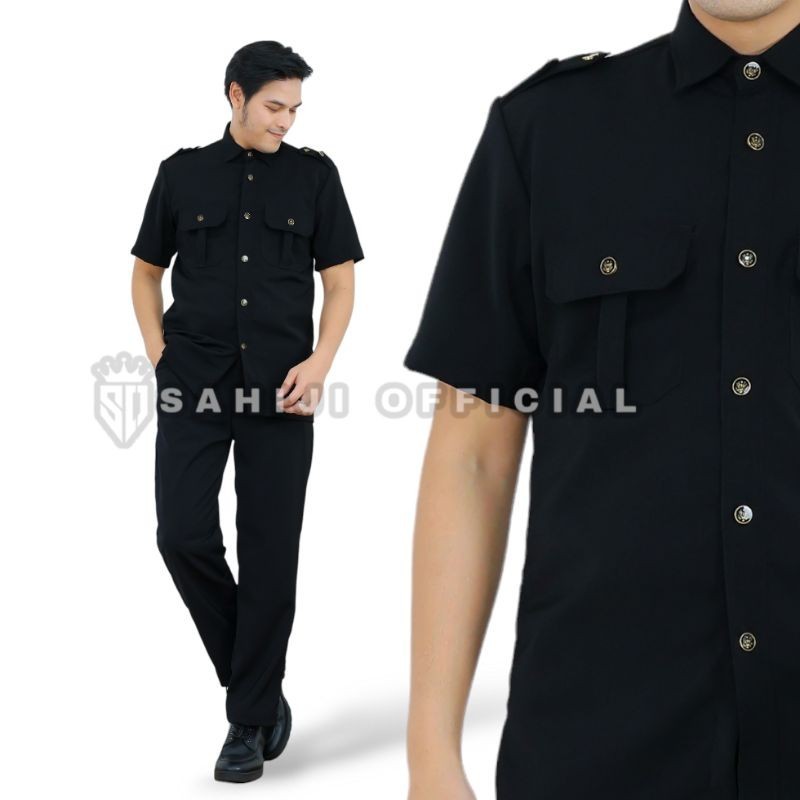 HITAM Safari Uniform Suit Thick Black Comfortable To Wear Official ...