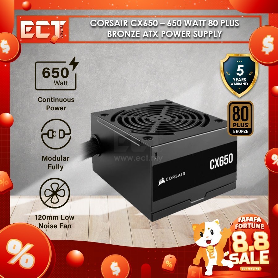 Corsair CX650 CX750 – 650 Watt / 750 Watt 80 PLUS Bronze ATX Power Supply | Shopee Malaysia