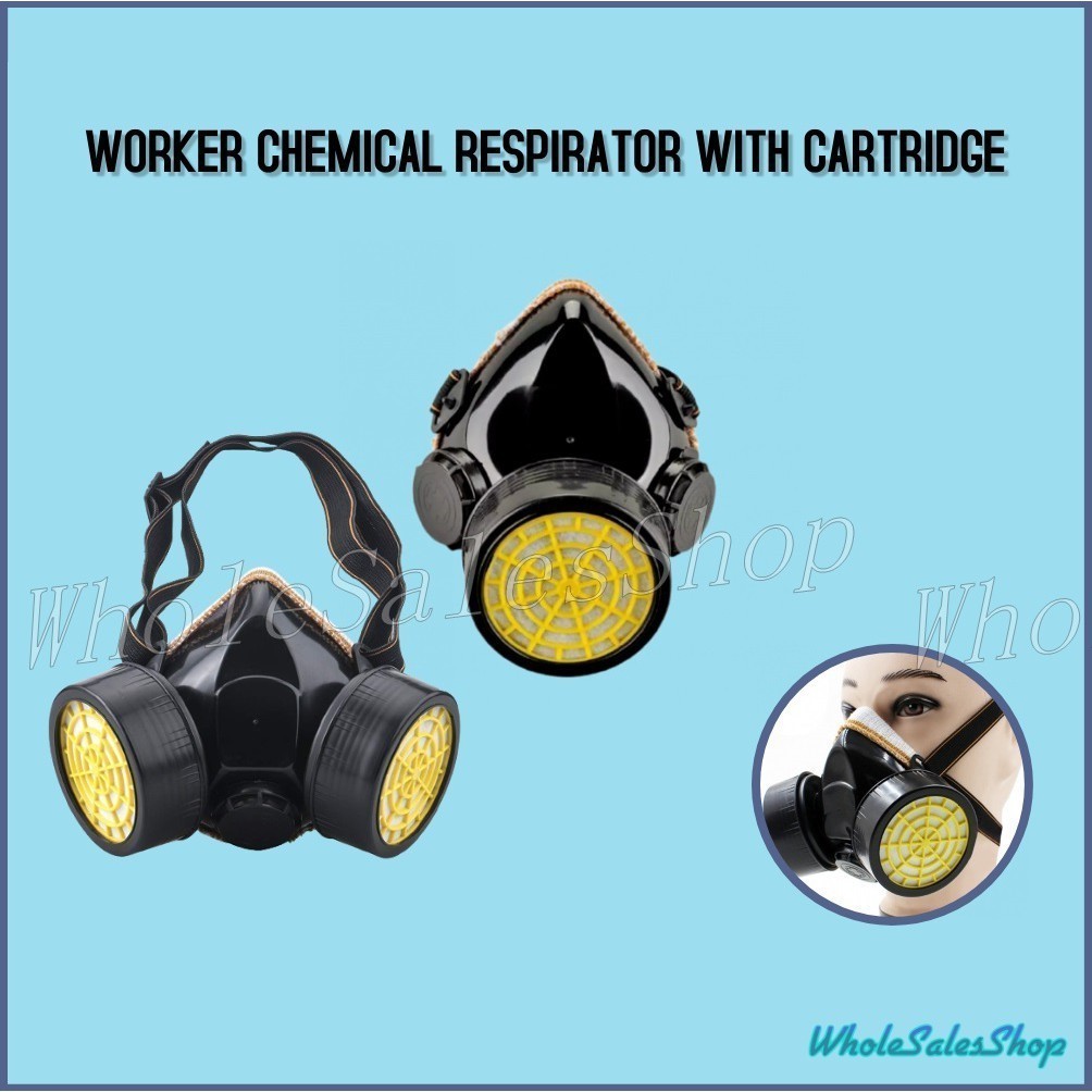 Anti-Dust Filter Industrial Spray Mask Chemical Gas Respirator With ...