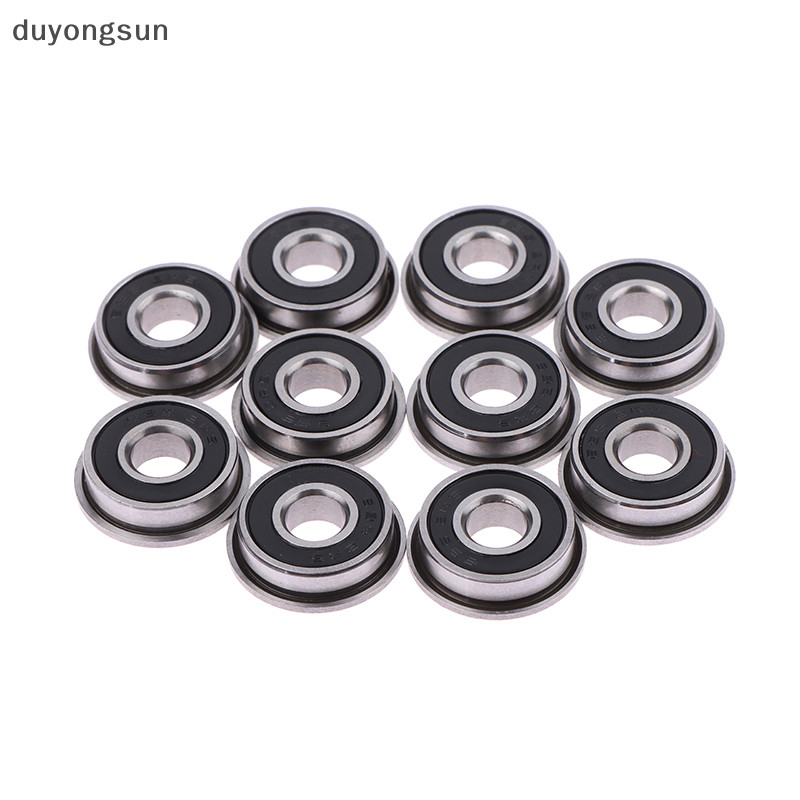 (duyongsun) 10Pcs F695-2RS Stainless Steel Bearing Flanged Miniature ...