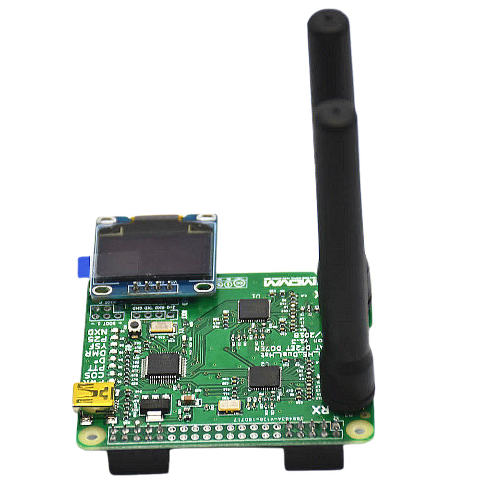 EY# V1.3 MMDVM-HS-Dual Hat Duplex Hotspot P25 DMR YSF for Raspberry Pi(With OLED [Jaelin.my ...
