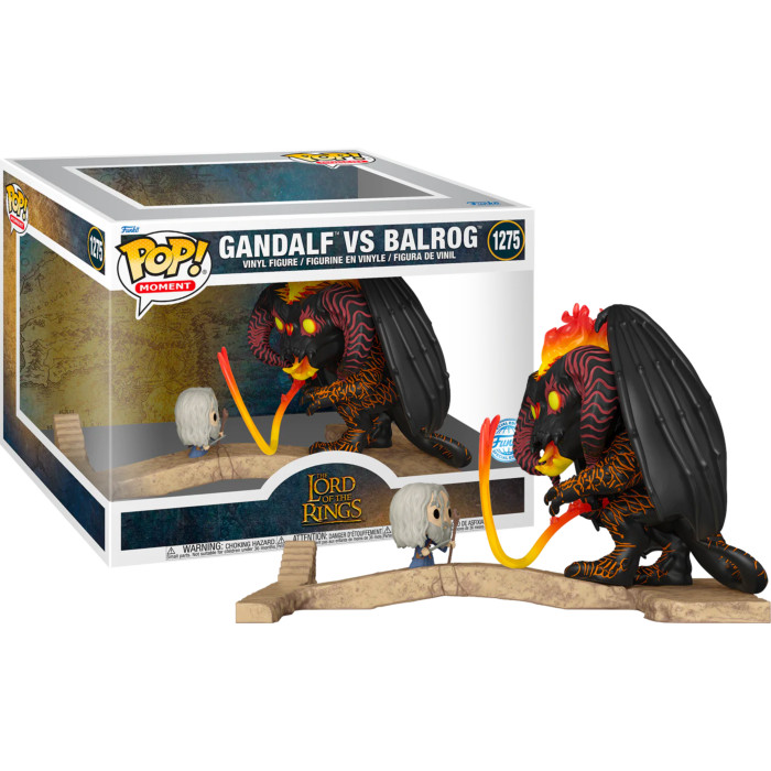 Funko Pop! Moments:The Lord of the Rings Gandalf vs Balrog Exclusive ...