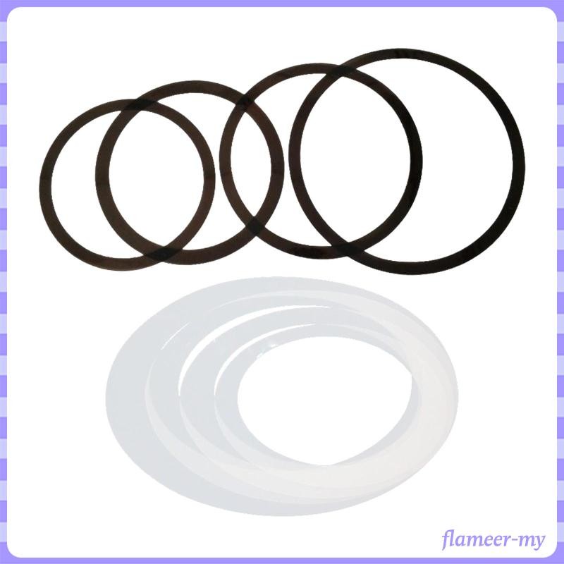 [FlameerMY] 4x Drum Head Skin Replacement Drum Dampening Kit for Bongo ...