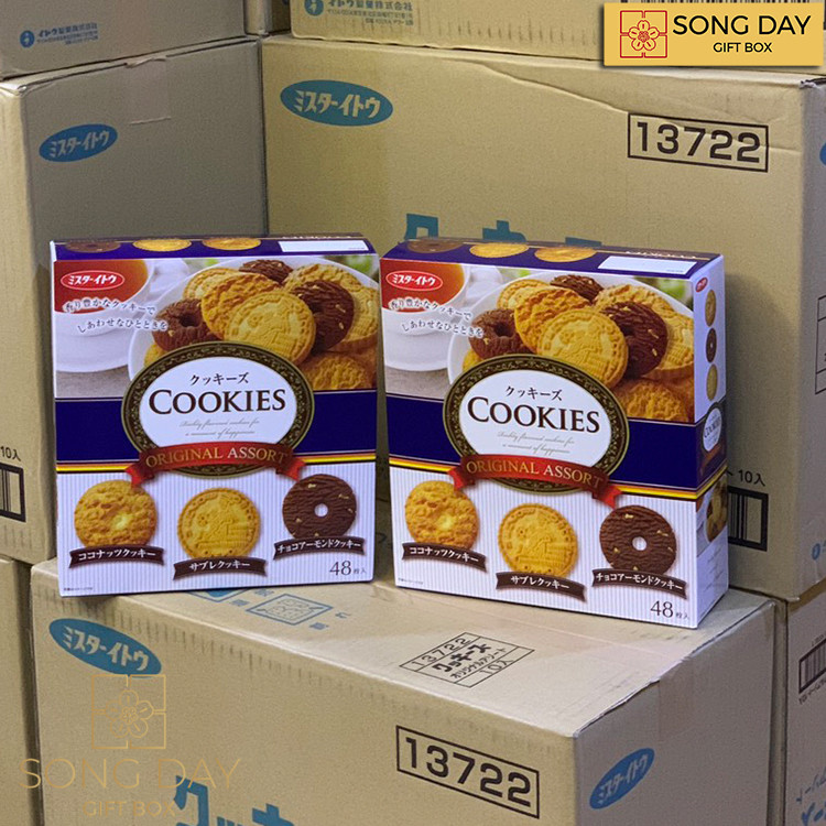 Original ASSORT COOKIES Genuine Japanese Cake 3 Flavors (Box Of 48 ...