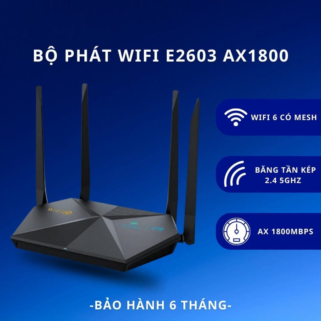 Zte E2615 / E2603 / E1600 E2603 AX1800 Wifi 6 Router, 3000mbps speed ...