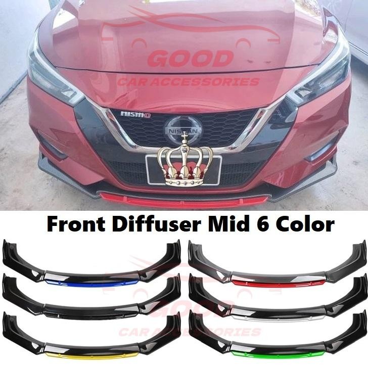 New Car Universal Front Bumper Diffuser Lip Wrap Angle Splitters mid ...