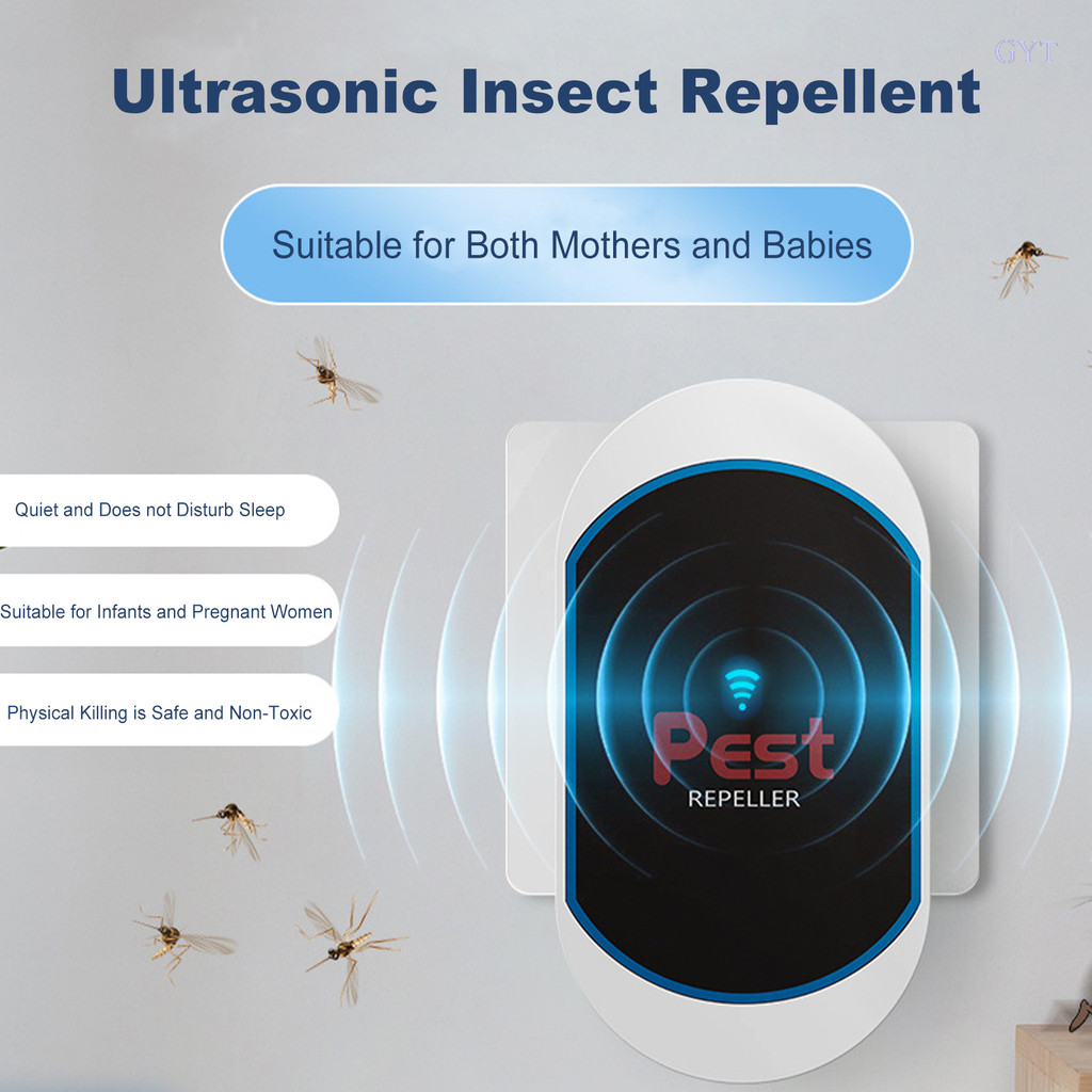 GYT Electric Rodent Repeller Use Ultrasound To Expel Pests Such As Mice ...