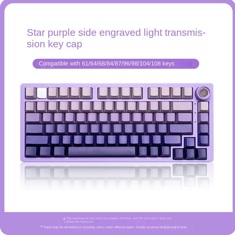 Mechanical Keyboard Side Engraved Keycap Side Translucent PBT Original ...