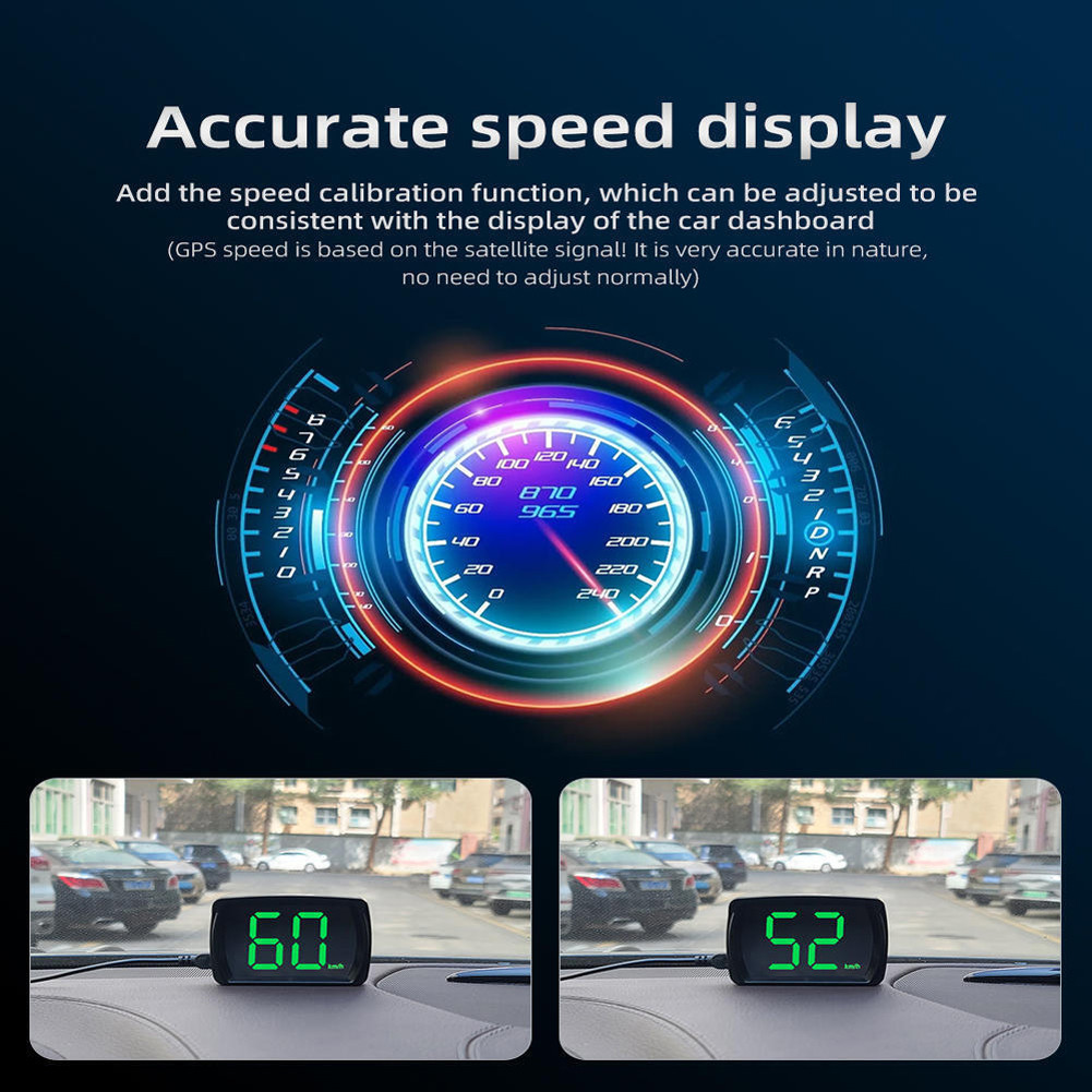 Universal Satellite Speedometer Plug and Play-Large Font, Suitable for ...