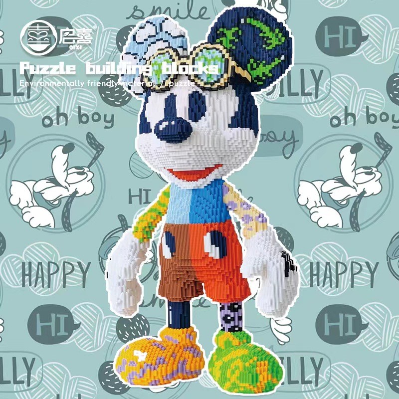 76cmMickey Mouse Mickey Minnie Building Block in Series Educational ...
