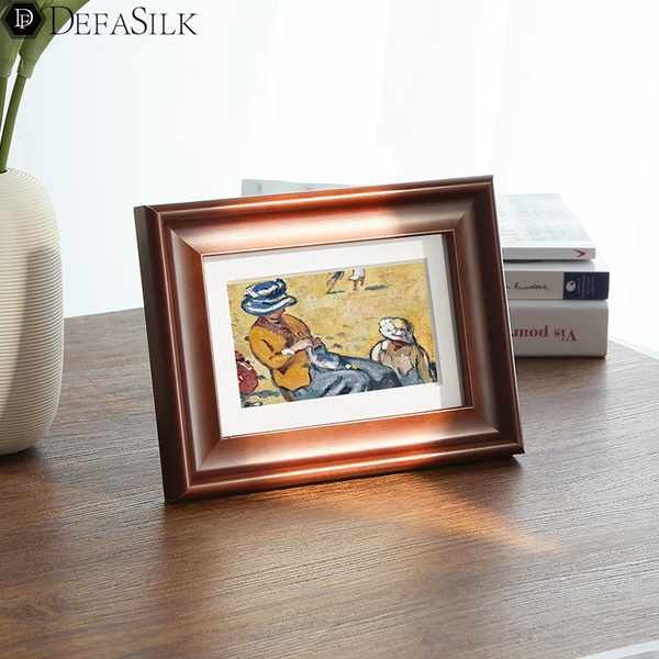 picture frames wall Bingkai foto meja kayu pepejal 10 inci 6 8 12 7 inci A4 bingkai kanak-kanak ...