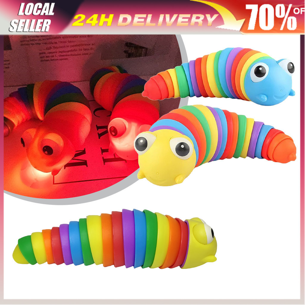 Rainbow Caterpillar Toy Simulation Snail Snot Worm Crawling Twisting ...