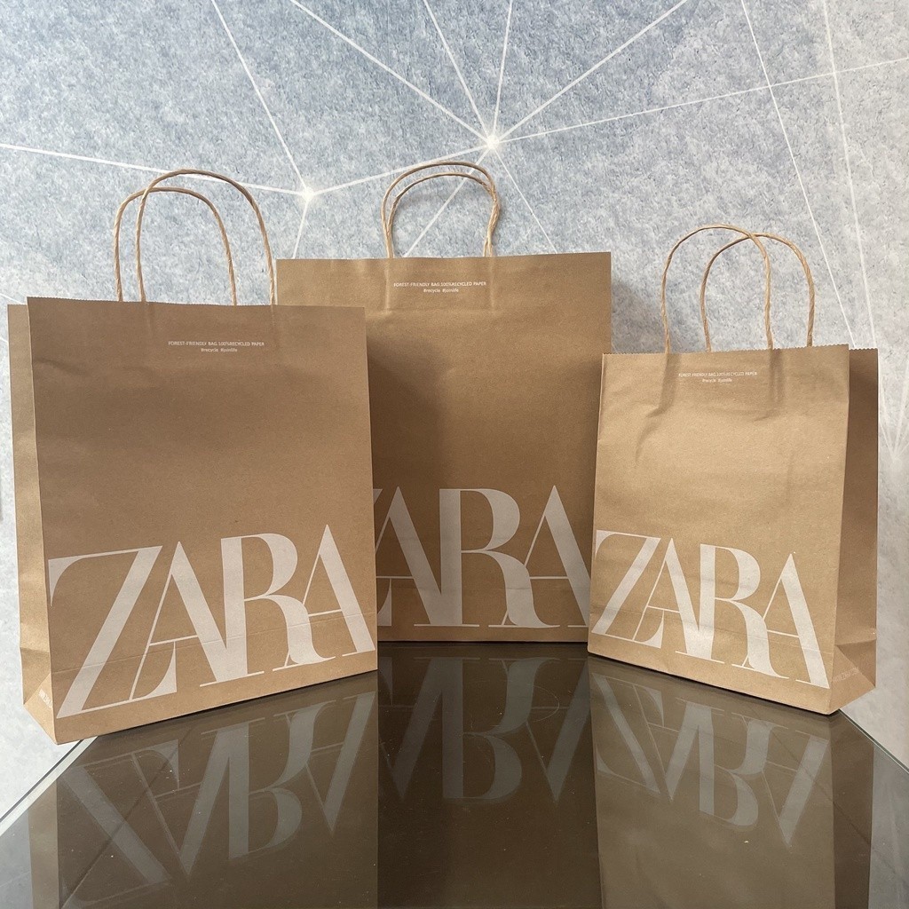 ZARA Paper Bag Gift Bags 3 Sizes For Choose | Shopee Malaysia