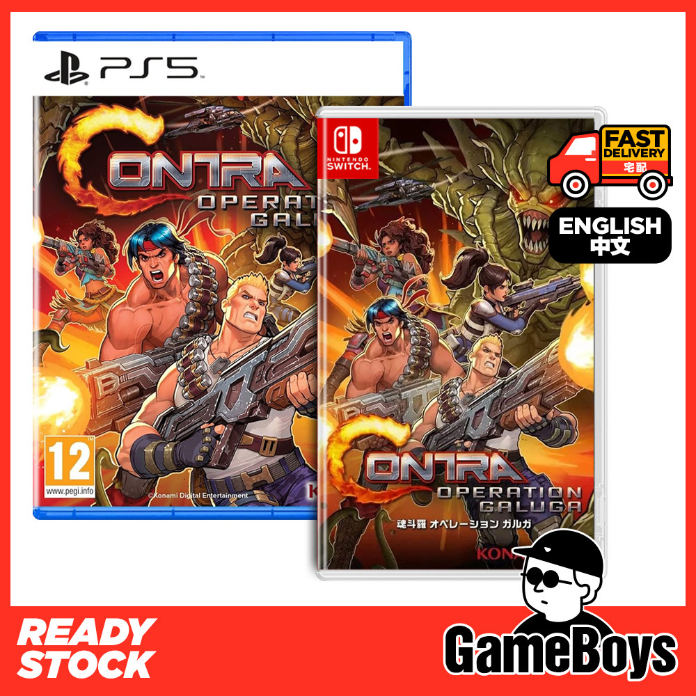 PS5 / Nintendo Switch Contra: Operation Galuga [AS/中文/Eng] | Shopee ...