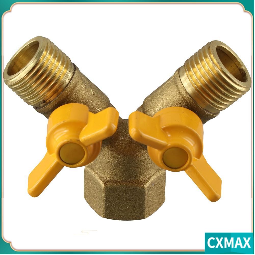 CVMAX Connectors, Y Shape Brass Y Valve, Sink Tap 2 Way Water Splitter ...