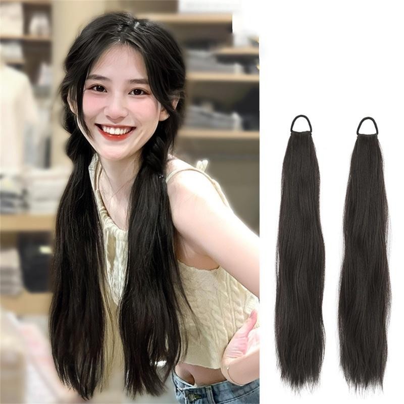 Fashion New High-end Korean Style Women Horsetail Wig Playful Cute ...