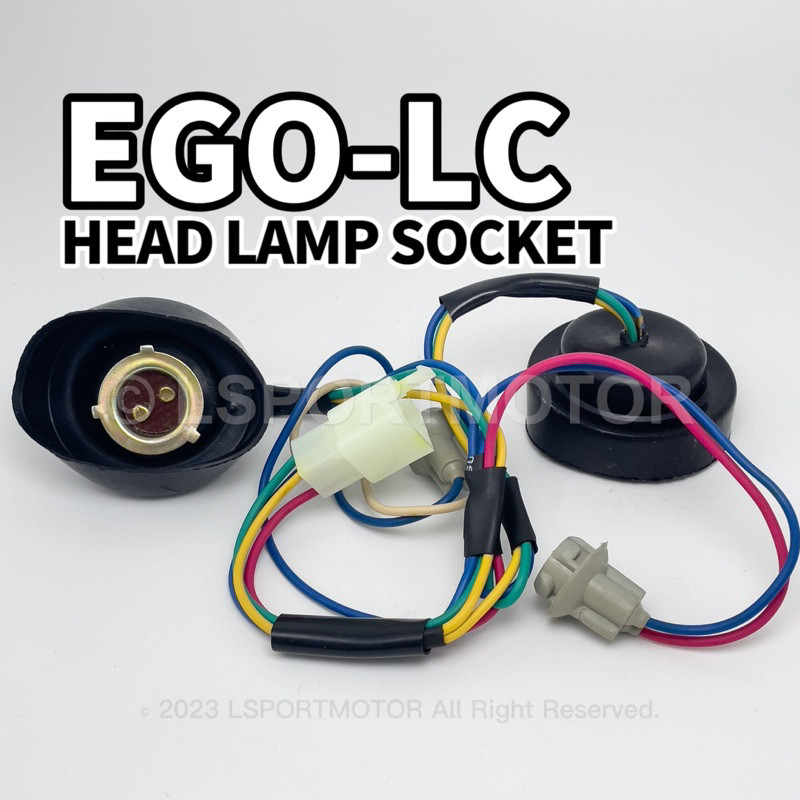 YAMAHA EGO-LC HEAD LAMP SOCKET FRONT DEPAN LAMPU KEPALA SOCKET WIRE WIRING EGOLC EGO LC | Shopee ...