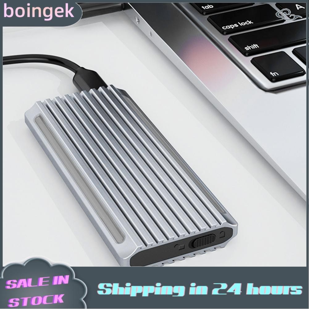Boingek M.2 SATA SSD Enclosure Type C USB 3.1 10Gbps NVMe NGFF ...