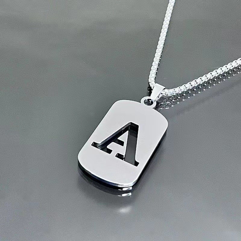 English Words 26 Letter Necklace Taigang Chain Male Female Student ...