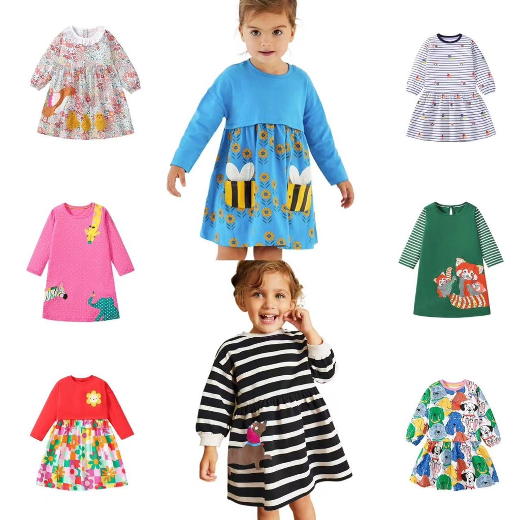 Children's clothing, girls' dresses, girls' dresses, autumn long-sleeved children's skirts, cute ...