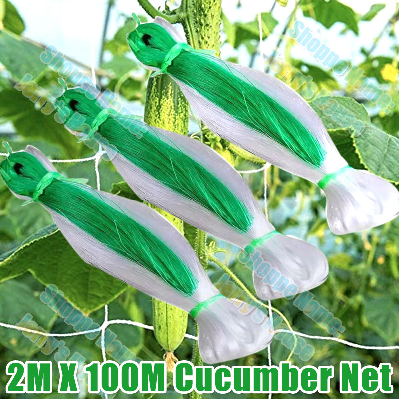 COD 2M X 100M Cucumber Mesh Net Gardening Climbing Support Net Pukat ...
