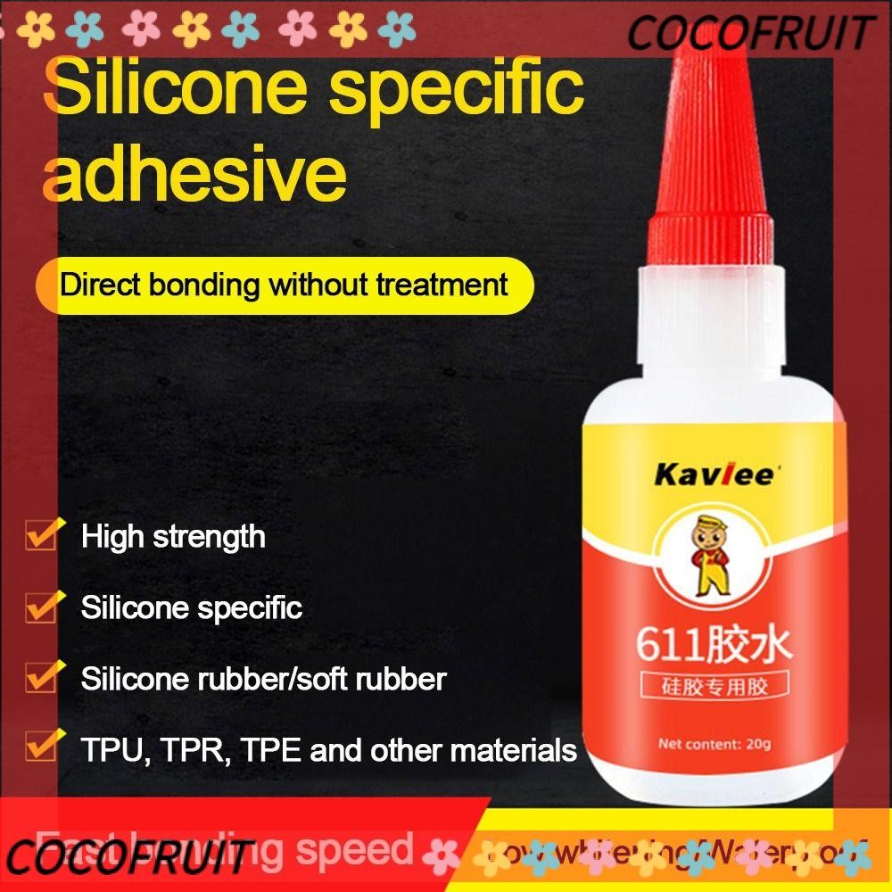 COCOFRUIT 20g Silica Gel Glue, Earphone Phone Rubber Strip Adhesive ...