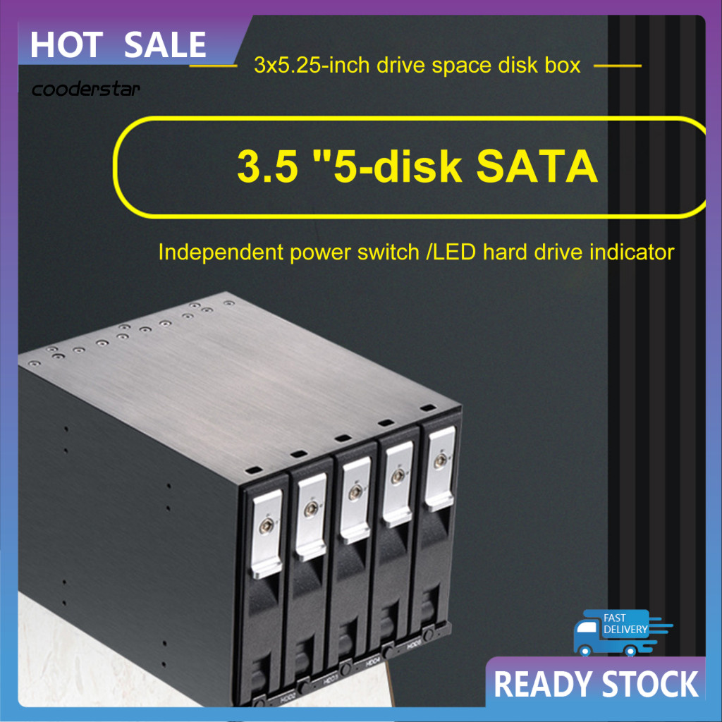 COOD 3.5-inches Hdd Enclosure Tool-free Hard Drive Enclosure 5-bay Hdd ...