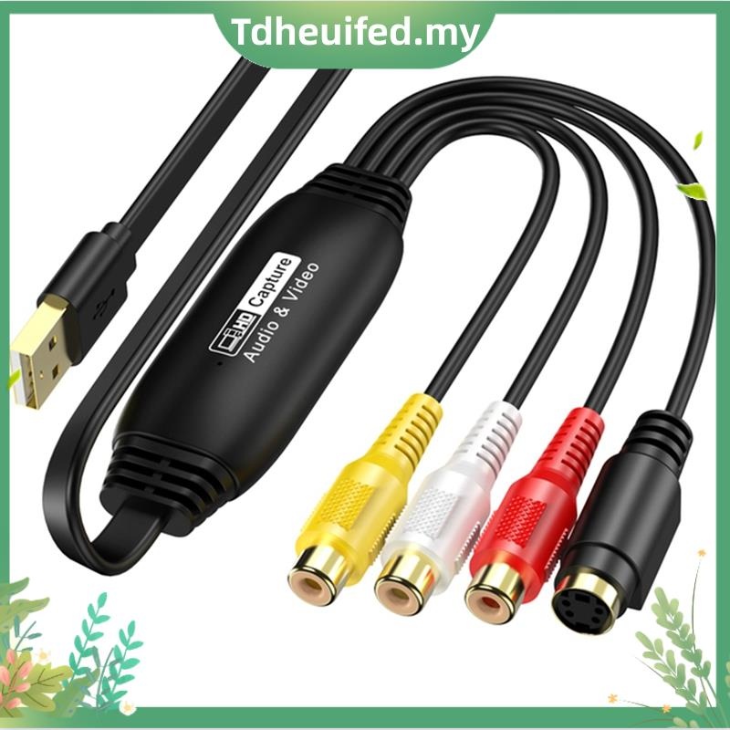 USB Video Capture VHS to Digital Converter USB 2.0 Video Audio Capture ...