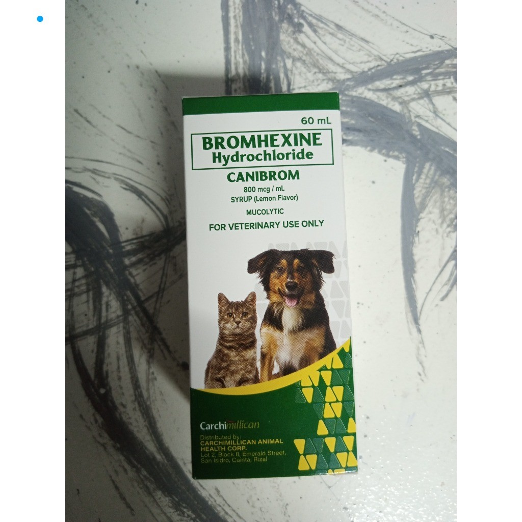 Canibrom Bromhexine Mucolytic for Dogs and Cats 60ml gamot sa ubo at ...